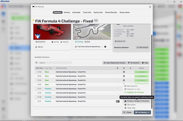 How to use AI for race practice in iRacing: the easy way